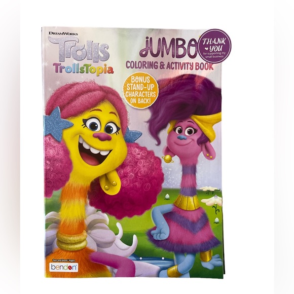 Trolls | Toys | Troll Jumbo Coloring Activity Book | Poshmark